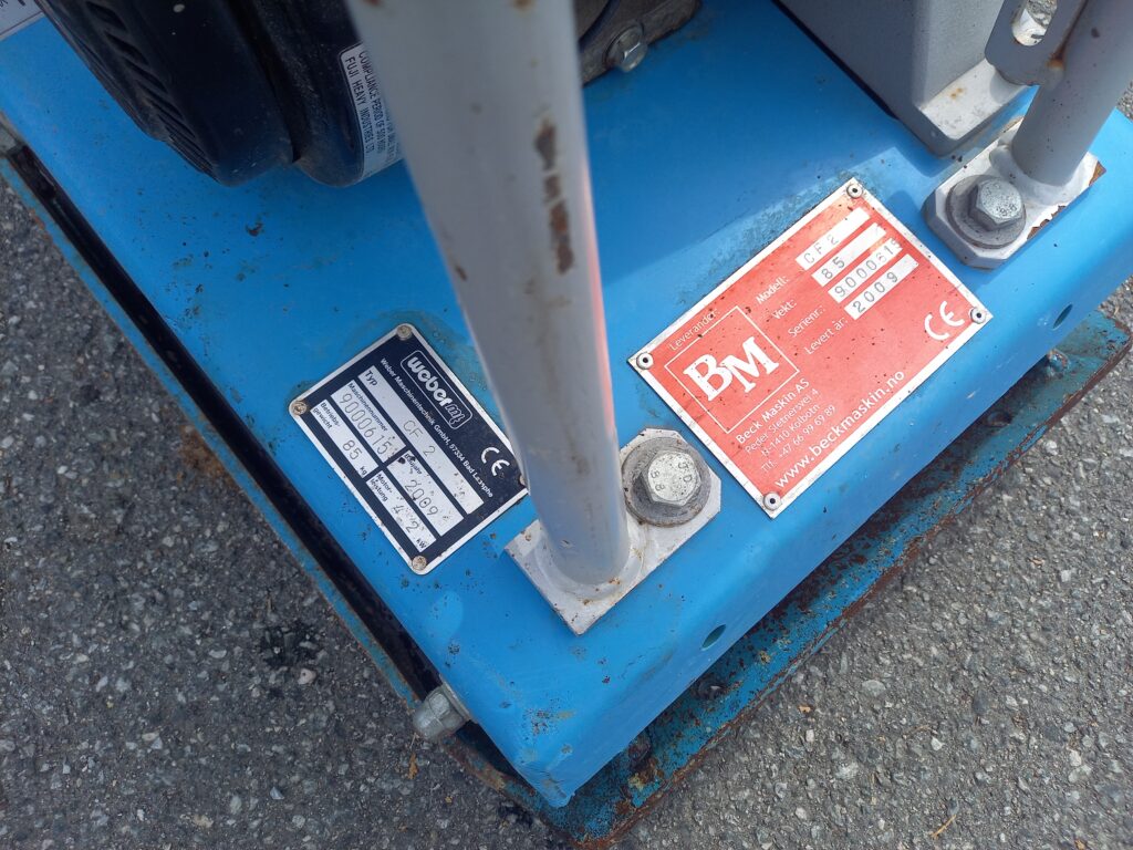 Weber CF2 Vibroplate - Verktøybørsen - Nettbutikk